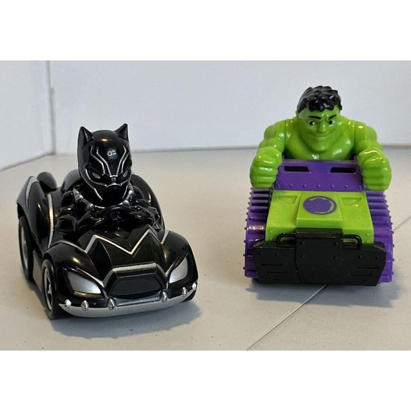 Marvel | Toys | Marvel Super Hero Adventures Cars Pull Back Go Set Lot ...